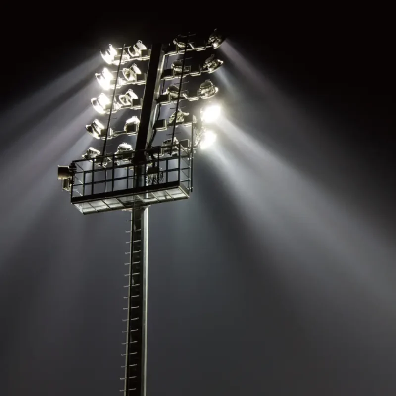 Stadium Mast Light Pole | 15-45m, EN 12193 Tournament | Inlux Solar