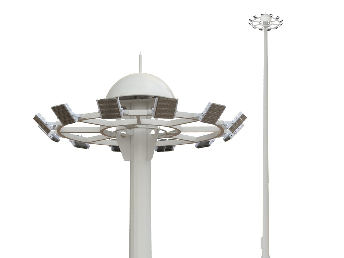 High Mast Lamp Manufacturer (Factory Direct) | Inlux Solar