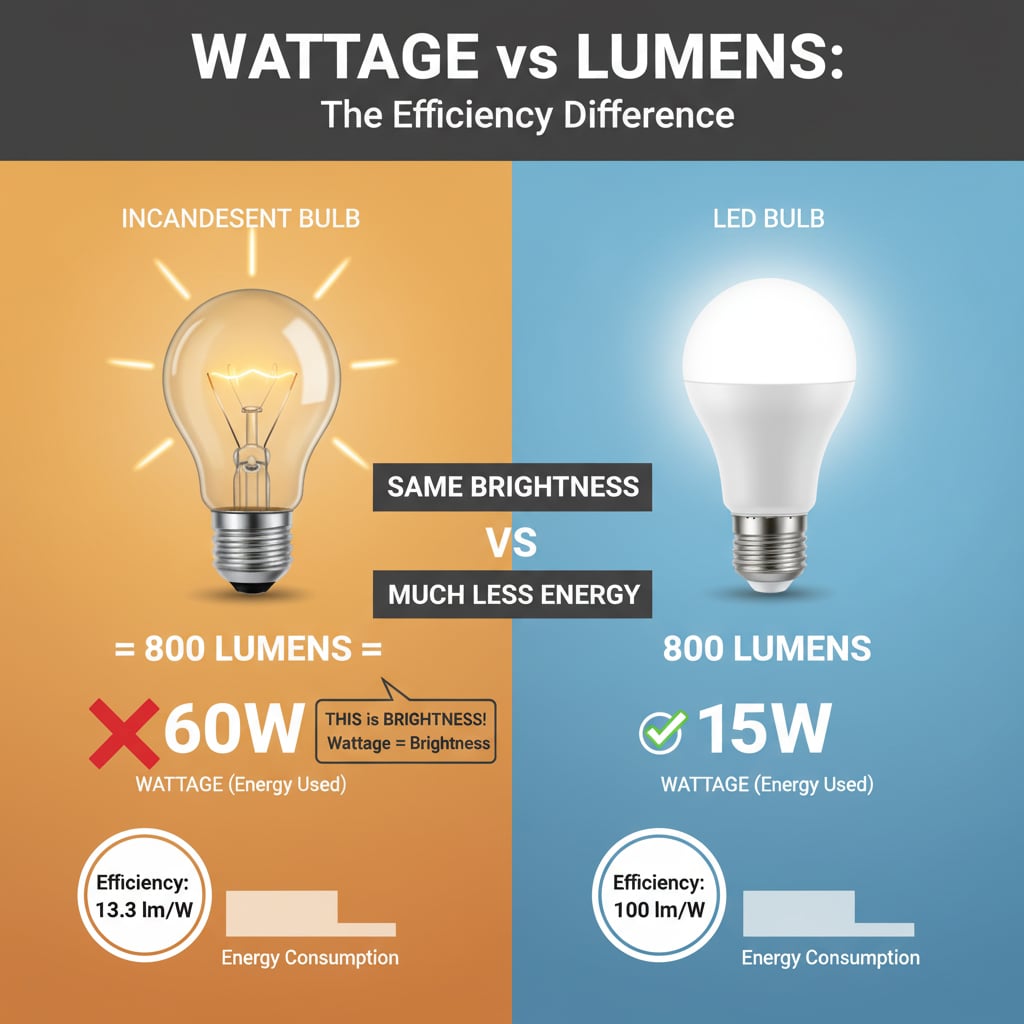 Wattage vs Lumens dans l'éclairage solaire : Le guide commercial