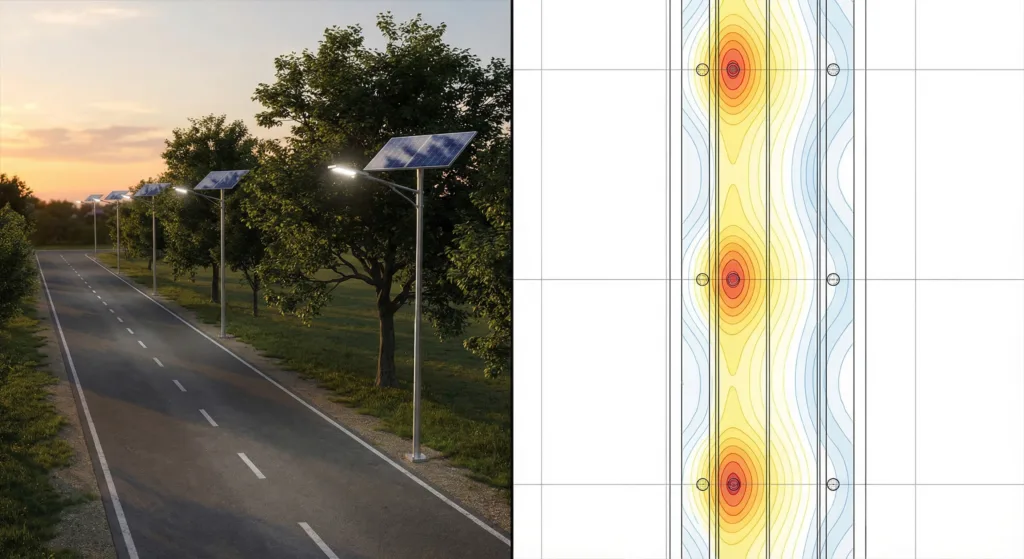 What Is the Standard Distance Between Street Lights? Spacing Chart for ...