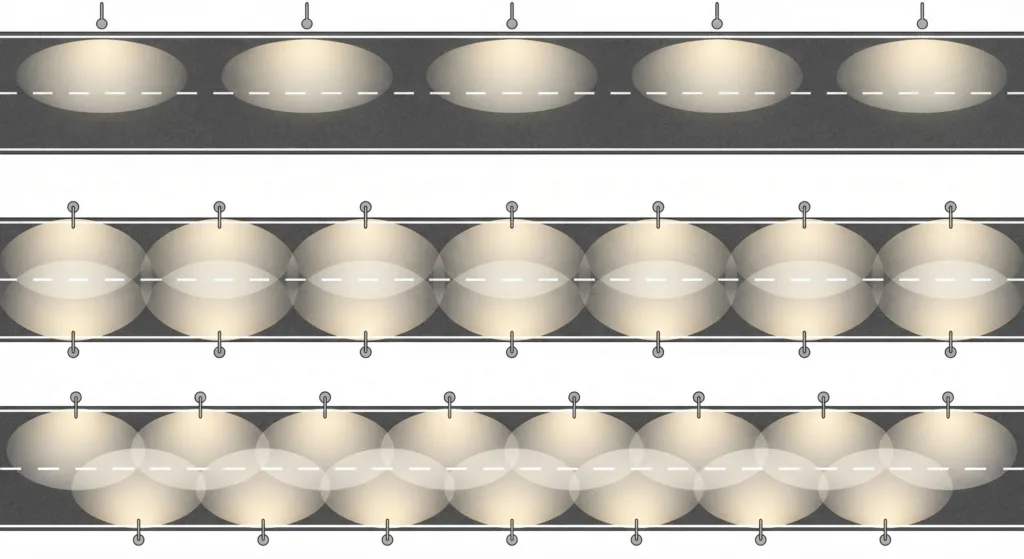 What Is the Standard Distance Between Street Lights? Spacing Chart for ...